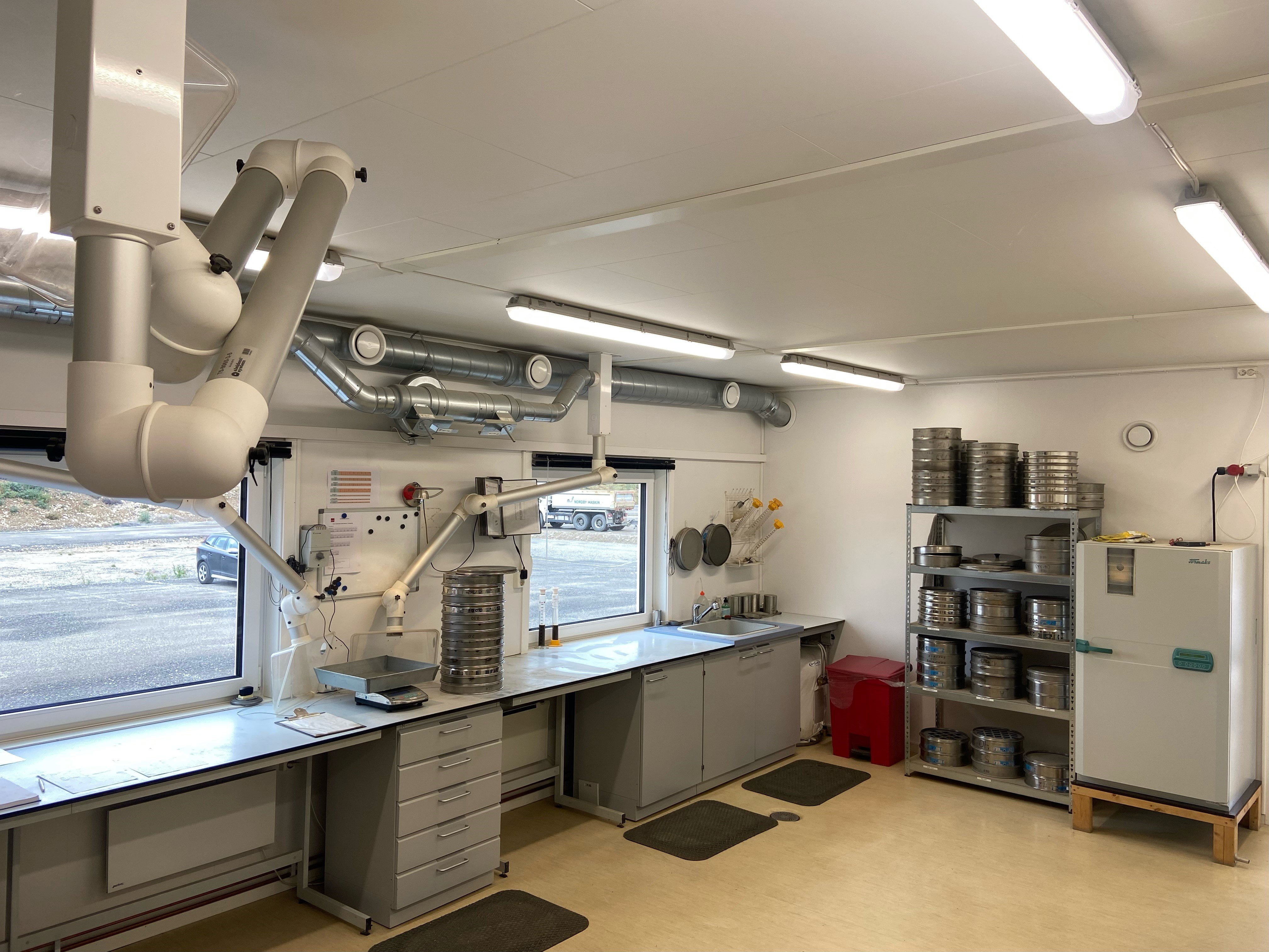 Laboratorier pukk og grus | Veidekke