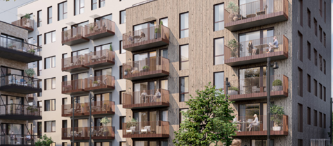Veidekke: Bygger boliger på Lilleby i Trondheim